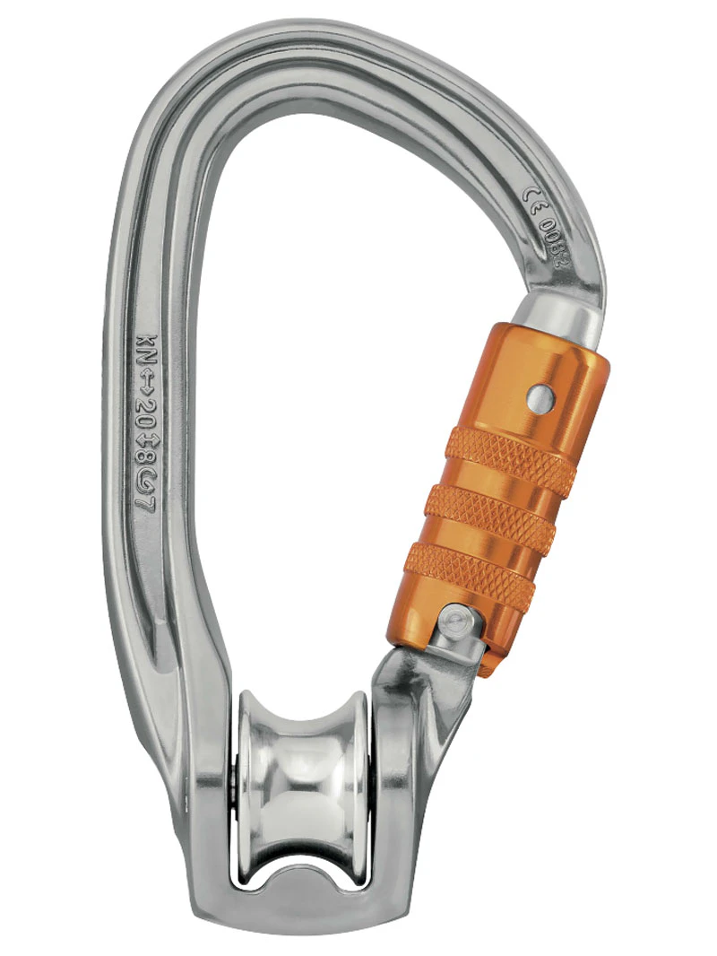Petzl Rollclip Z Triact Lock Pulley Karabiner with integrated pulley wheel