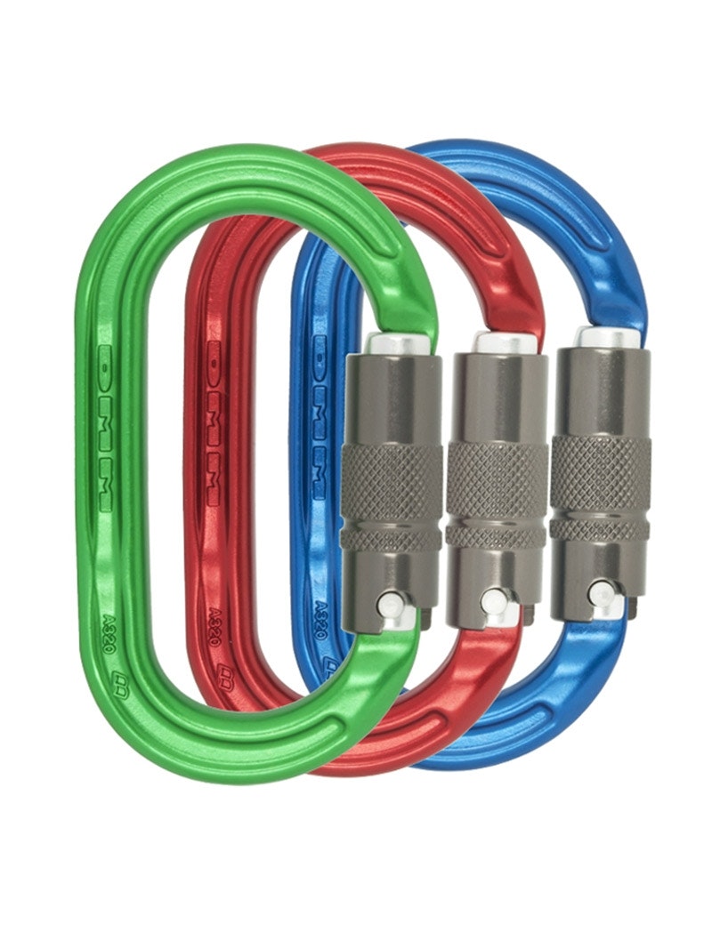 DMM Ultra O Locksafe Coloured Karabiners - 3 Pack